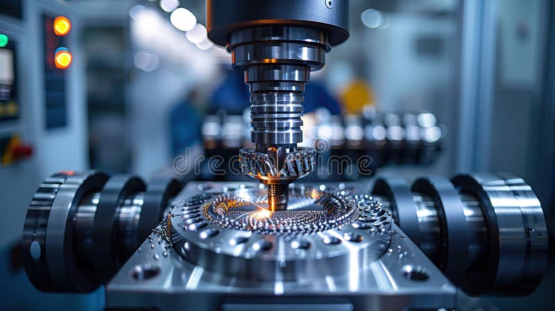 A Lathe is Used To Machine Parts with Turning Tools. Metalworking ...