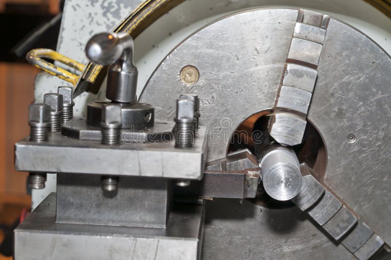 The lathe in work stock photo. Image of machine, enterprise - 41153014