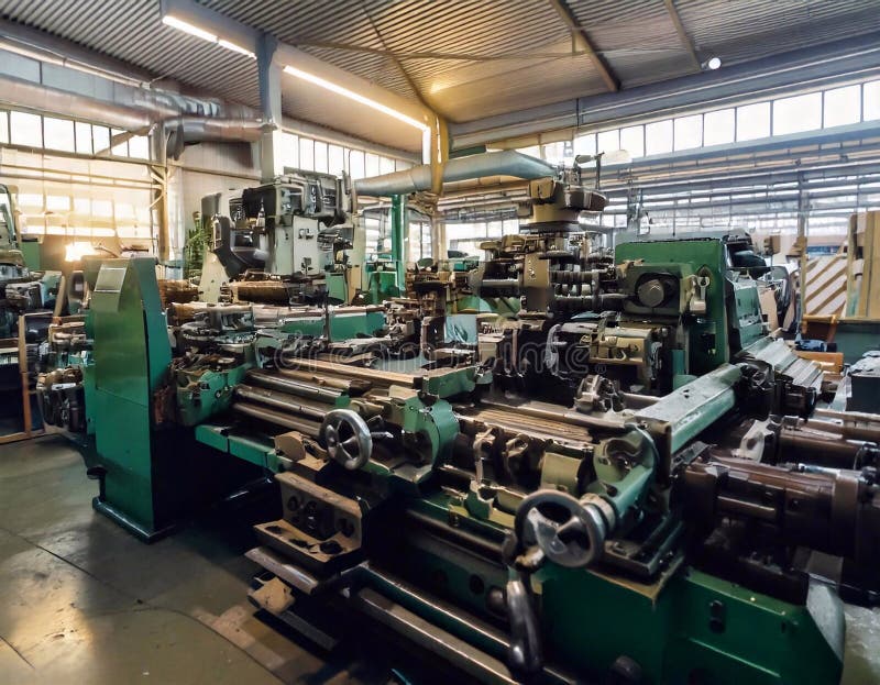 Lathe and workpiece stock photo. Image of technology - 361744532