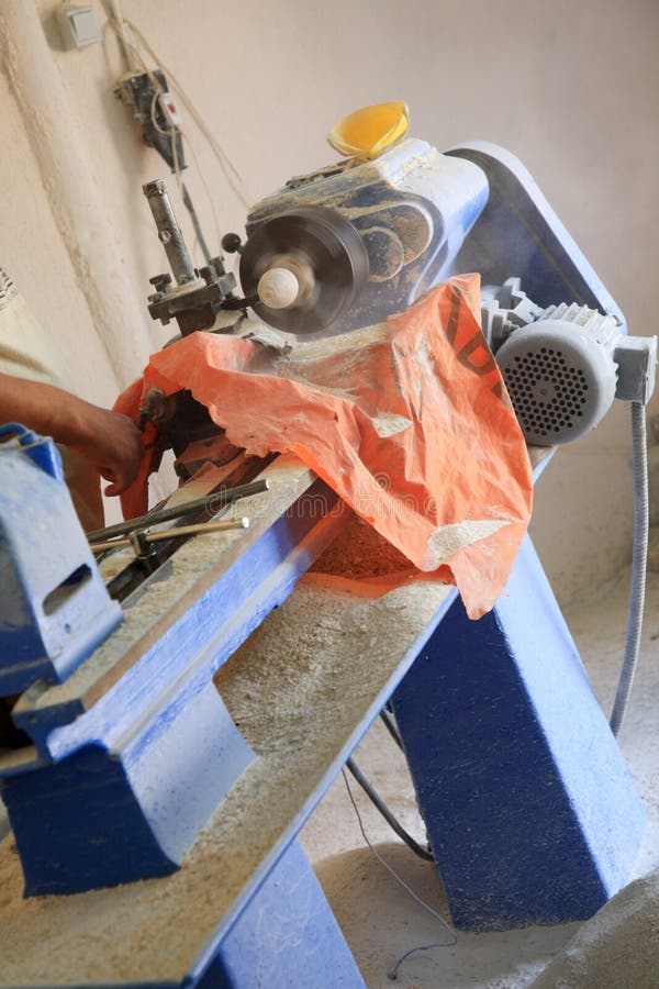 Lathe in a Workshop in Turkey Stock Photo - Image of workshop, working ...