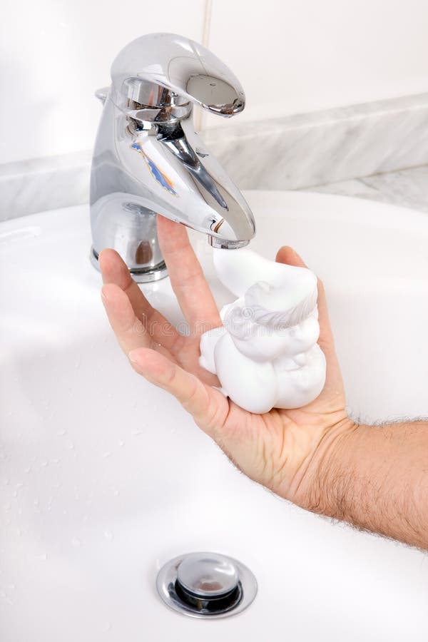 Lather of soap stock photo. Image of hygiene, toilet - 15006268