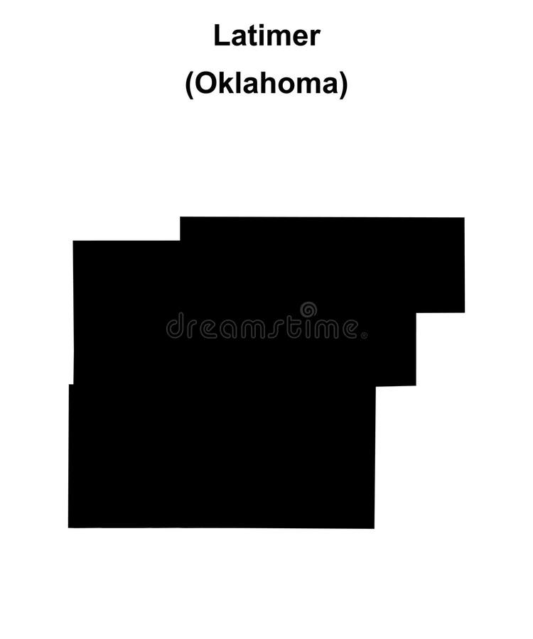 Latimer outline map stock vector. Illustration of region - 361752576