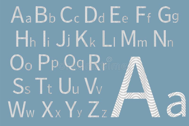 Latin Alphabet. Concept Font Design. Modern Vector Illustration Stock ...