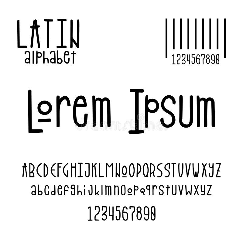 Latin Alphabet Classical Calligraphy and Lettering. Wedding Font Stock ...