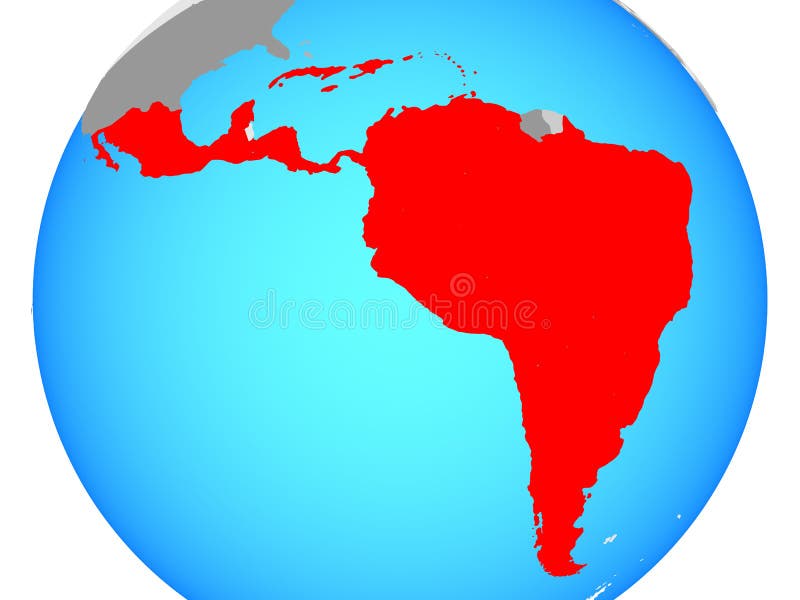 Latin America On Earth From Space Stock Illustration - Illustration of ...