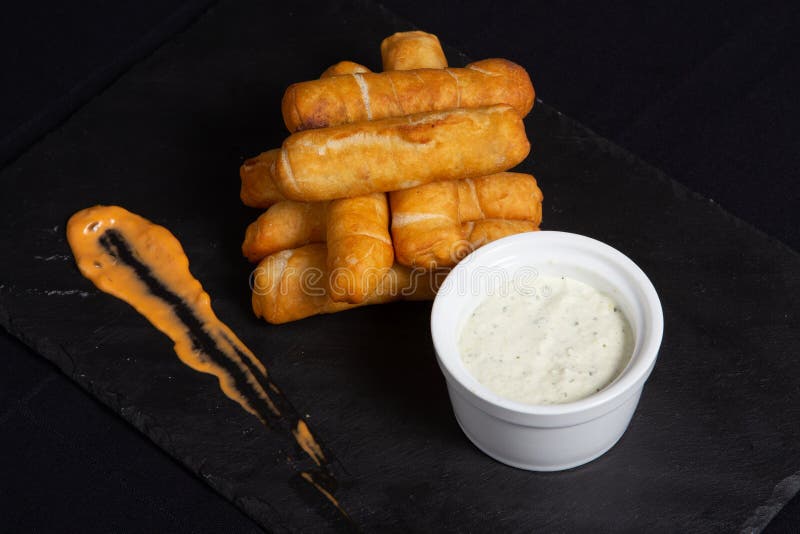 Latin-American Appetizers Called Tequenos Stock Photo - Image of bread ...