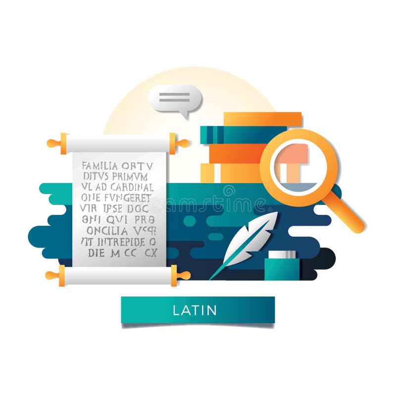 Latin Concept. Vector Illustration Decorative Design Stock Vector ...