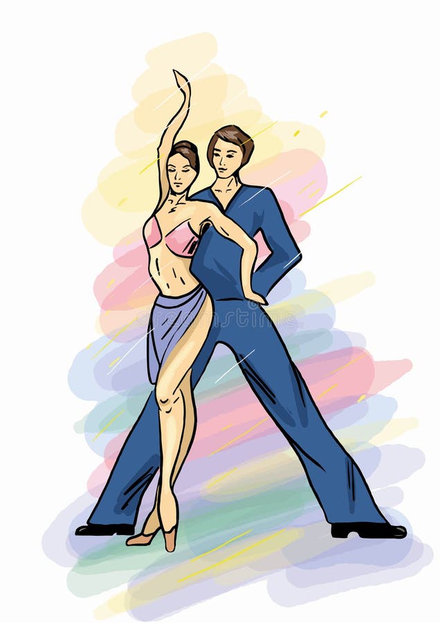 Latin Dances, Dancing Couple Stock Vector - Illustration of dance ...