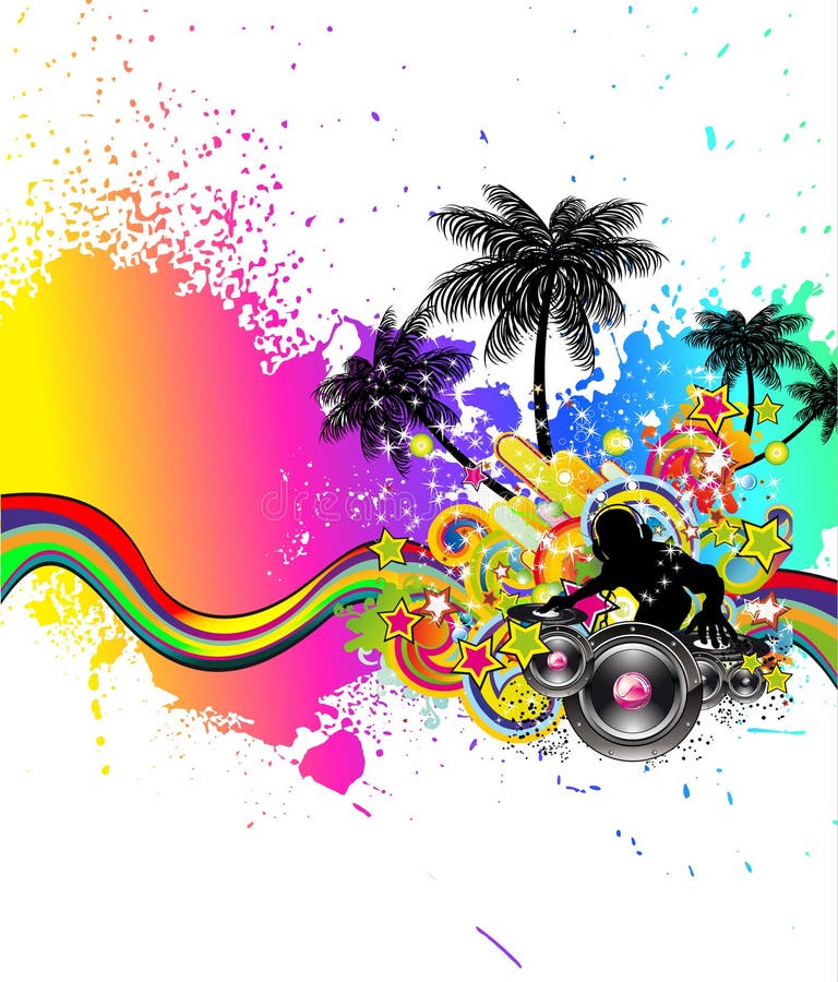 Latin Disco Event Background for Flyers Stock Illustration ...