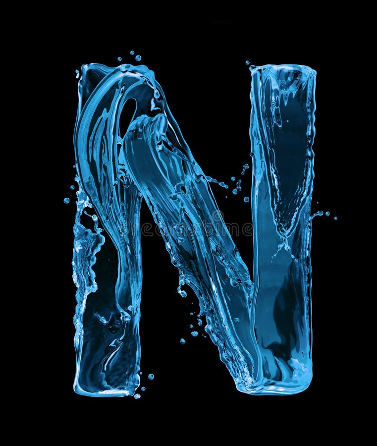 Aqua N Water Drop Letter Stock Illustrations – 147 Aqua N Water Drop ...