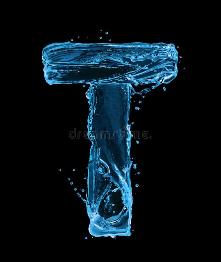 Water Font Latin Alphabet Made Stock Photos - Free & Royalty-Free Stock ...