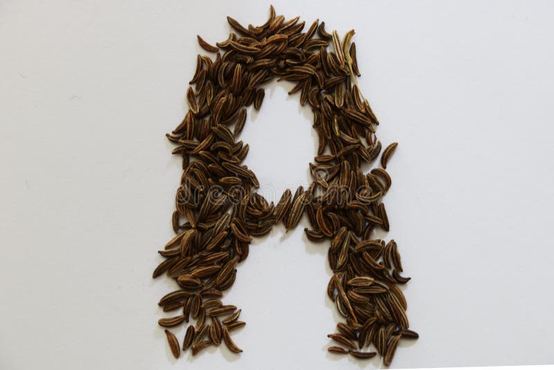 Latin Letter C on a White Background of Cumin Stock Image - Image of ...