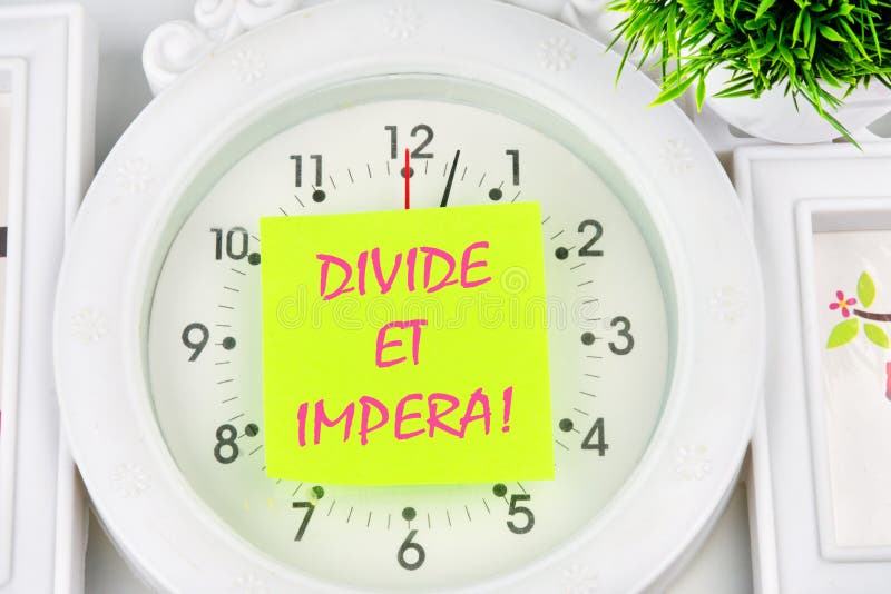 Latin Quote Divide Et Impera Meaning Divide and Conquer. the Best ...