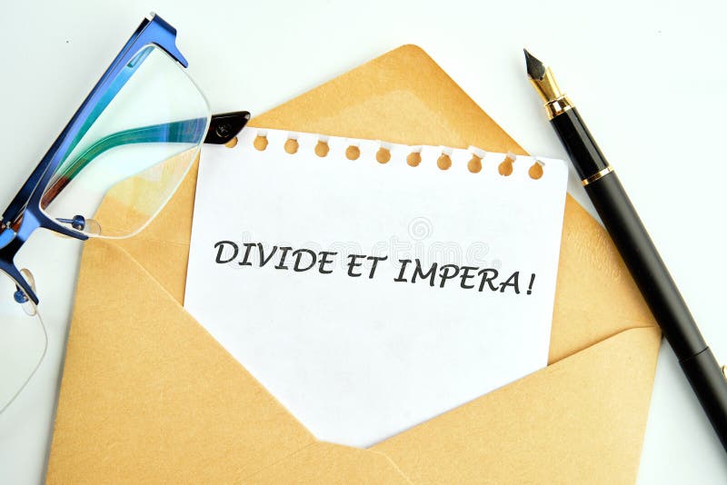 Latin Quote Divide Et Impera Meaning Divide and Conquer. the Best ...