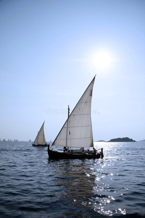Latin sails stock image. Image of nautical, nature, ship - 22262105