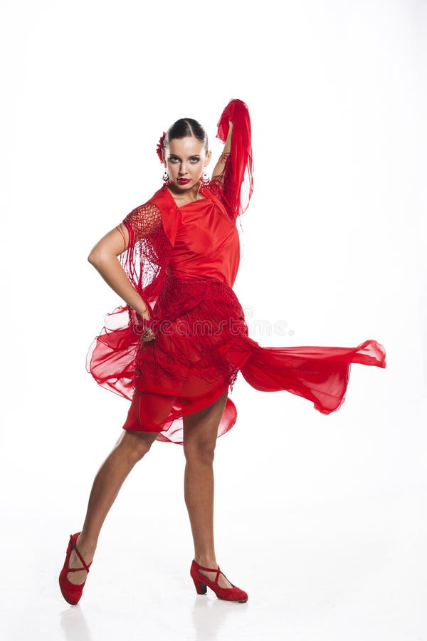 Salsa Dancer in a Nice Dance Pose Stock Photo - Image of beautiful ...