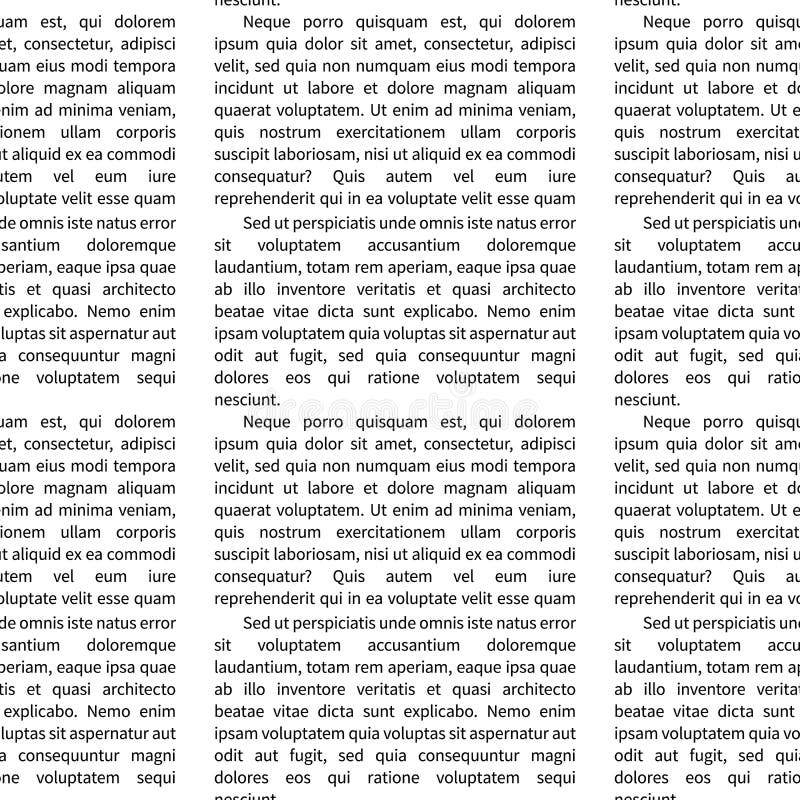 Latin Text on White, Abstract Seamless Pattern Stock Vector ...