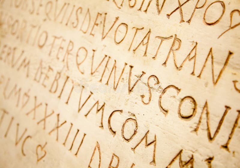 Latin writing stock photo. Image of italy, archaeology - 20423572