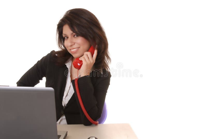 Latina Businesswoman stock photo. Image of work, lovely - 10348308