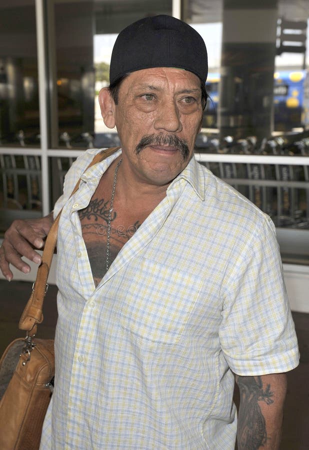 Latino Actor Danny Trejo is Seen at LAX Editorial Stock Photo - Image ...