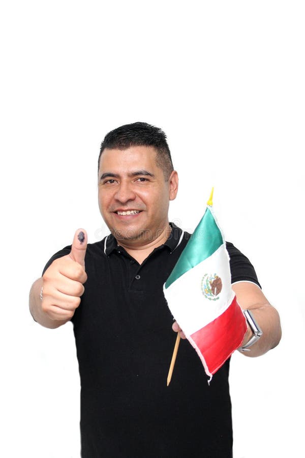 Latino Adult Man Shows His Thumb Inked with Indelible Electoral Ink ... Latino Adult Man Shows His Thumb Inked with Indelible Electoral Ink ...