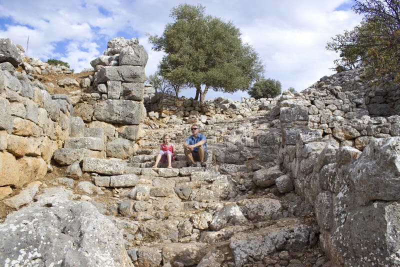 Lato, Ancient City in Crete Stock Image - Image of family, culture ...