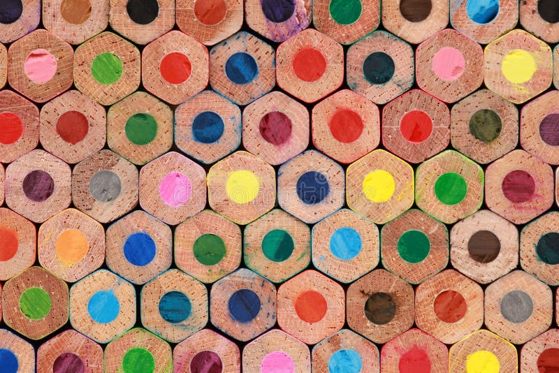 Matite Colorate Che Formano Un Argomento Di Amore Del Cuore Fotografia ...