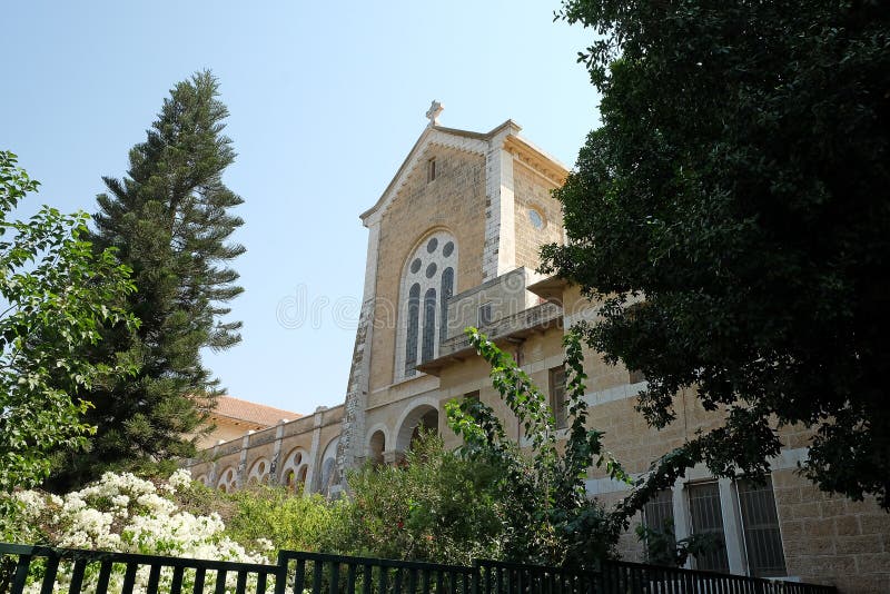 Latrun Monastery of the Virgin or the Monastery of the Silencers Stock ...