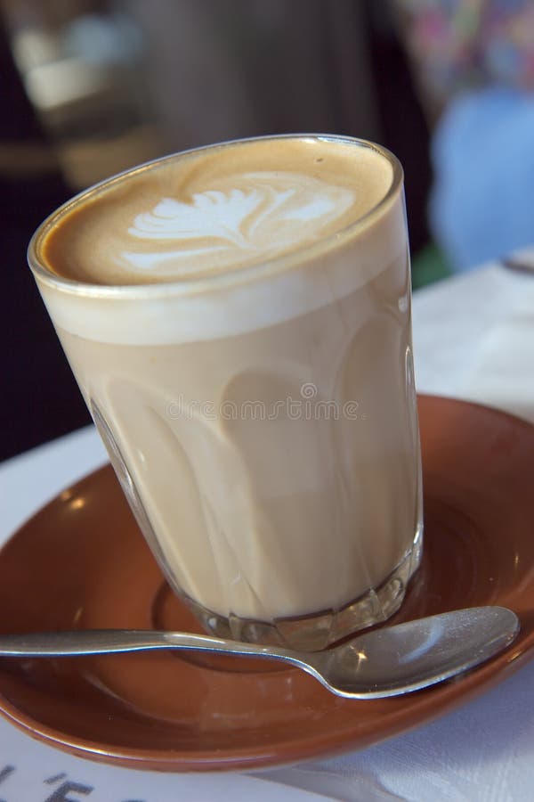 Latte. stock image. Image of latte, break, breakfast, spoon - 5669131