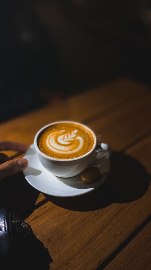 Latte Art Coffee Cappucino Aesthetic Stock Photo - Image of latte ...