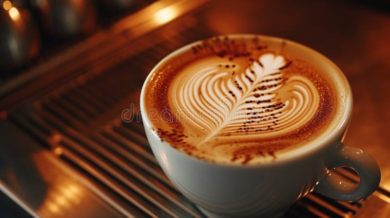 Latte Art Extravaganza: Creative Foam, Versatile Presentation Stock ...