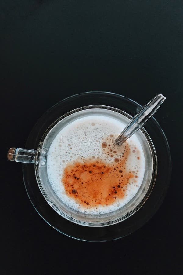 Latte coffee. stock photo. Image of latte, milk, break - 147298766