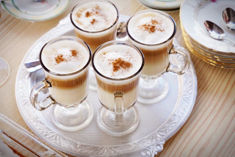 Latte coffee stock photo. Image of syrup, metal, ready - 81378854