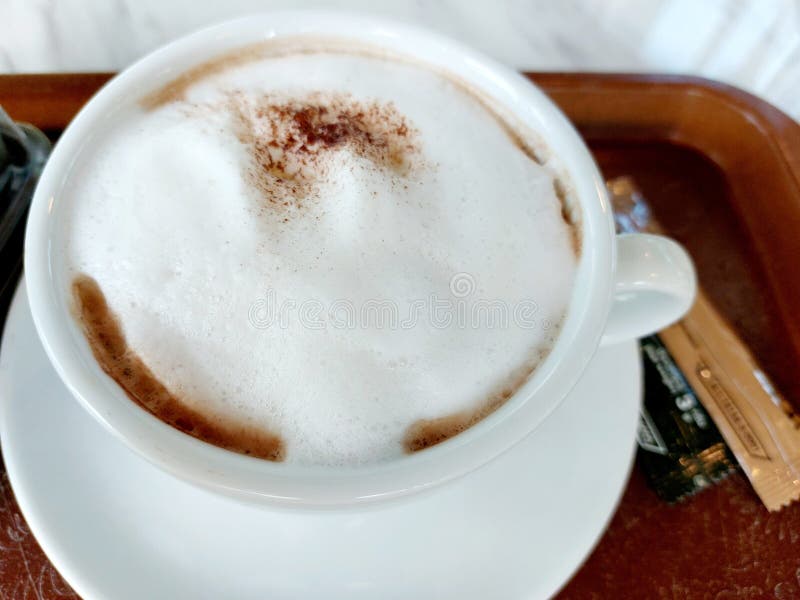 Latte Dark Coffee Sprinkle Powder Stock Image - Image of dessert ...