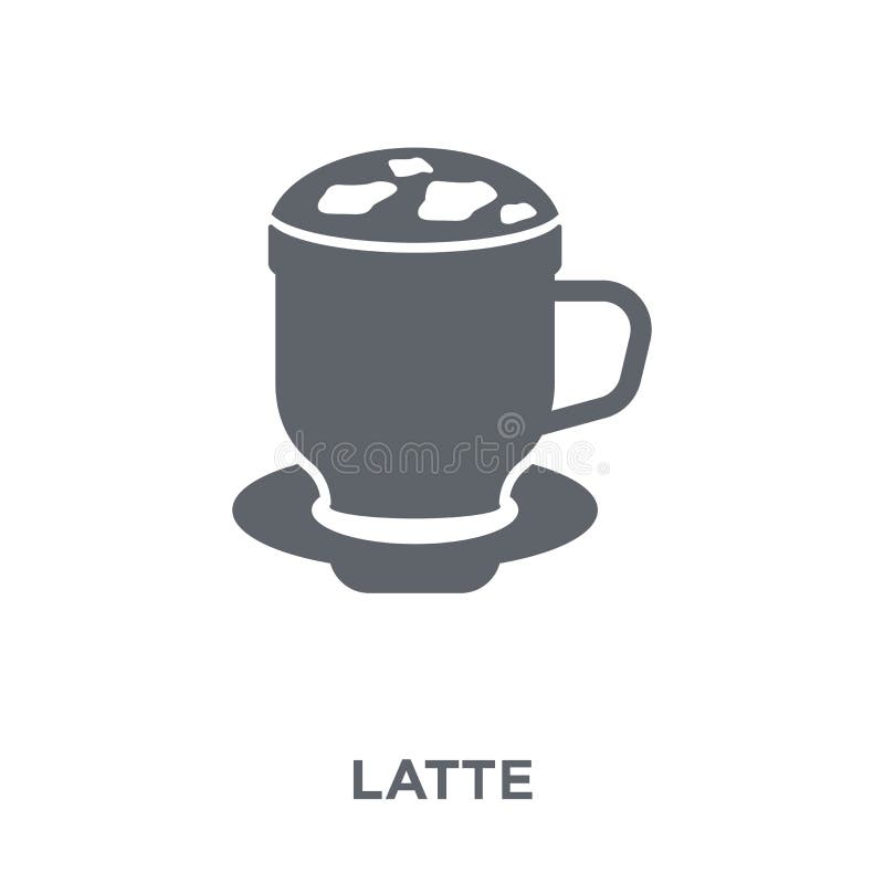 Latte Icon from Drinks Collection. Stock Vector - Illustration of glass ...