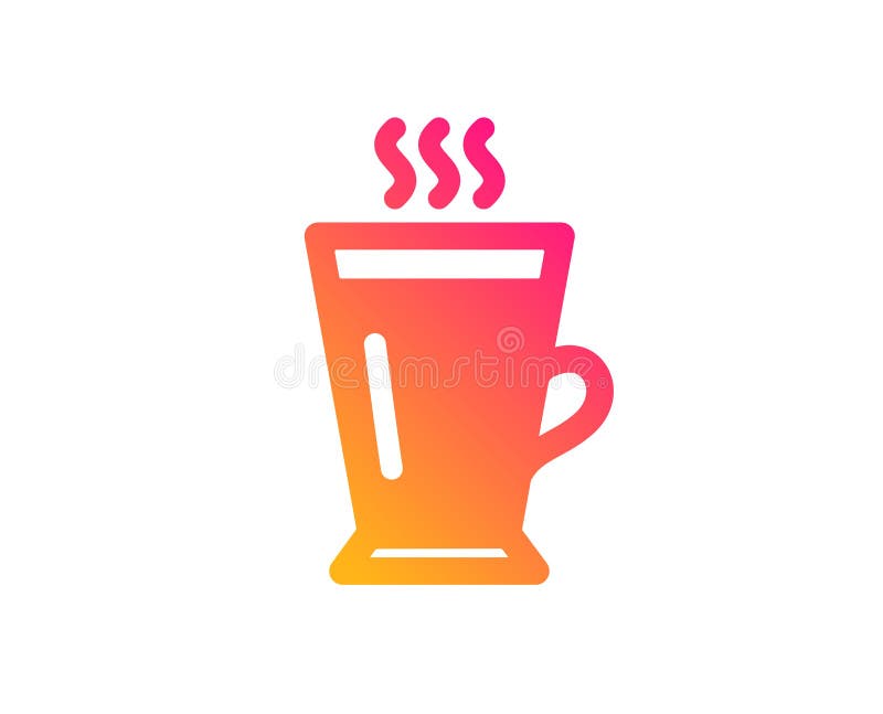 Latte Icon. Hot Coffee or Tea Sign. Vector Stock Vector - Illustration ...