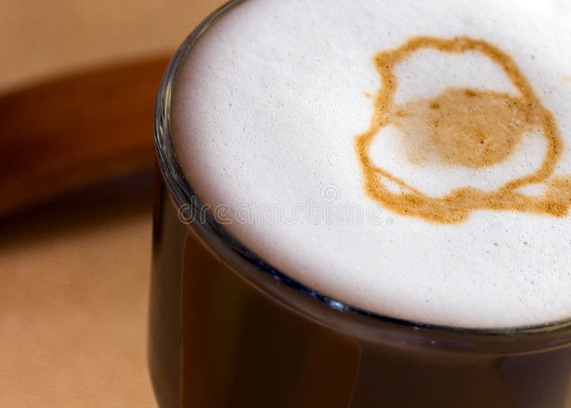 Latte Macchiato with Frothy Milk Stock Photo - Image of breakfast ...