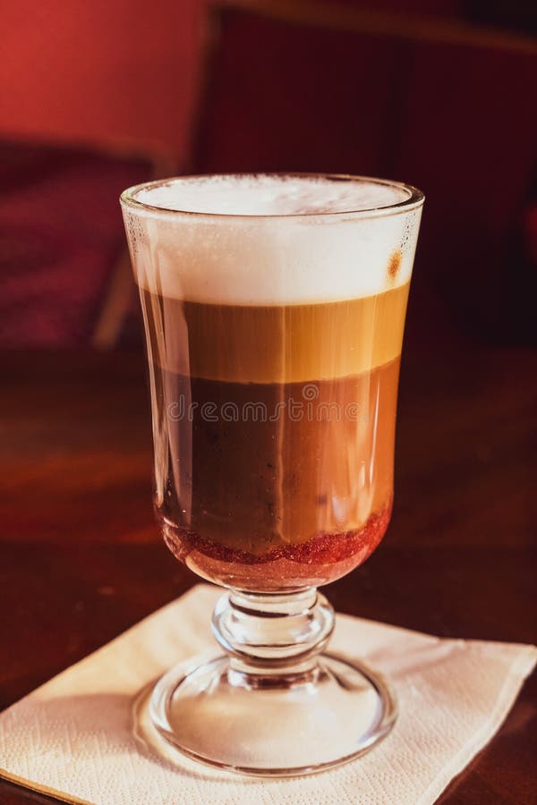 Latte in a Restaurant, at a Coffee Break Stock Photo - Image of ...
