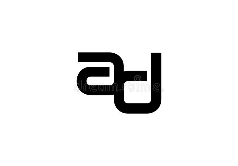 Latter AD logo stock illustration. Illustration of concept - 224208101