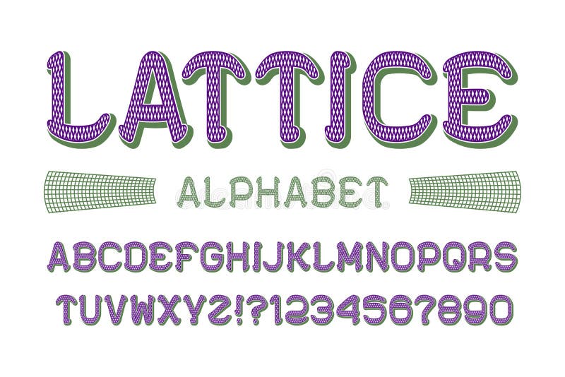 Lattice Letters Stock Illustrations – 75 Lattice Letters Stock ...