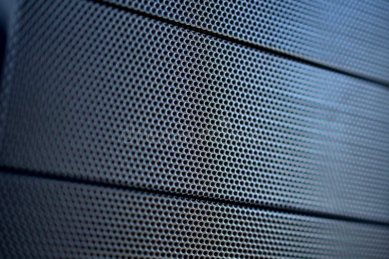 Lattice Front Panel of the System Block of the Computer Stock Photo ...