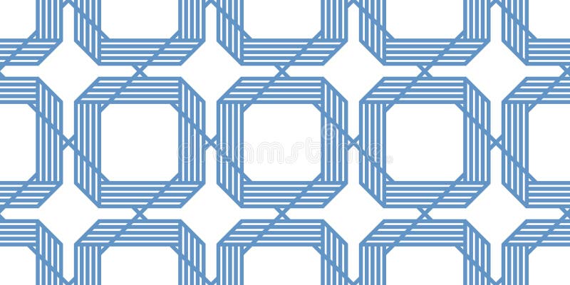 Lattice Geometric Seamless Pattern Vector Design, Trendy Retro Style ...