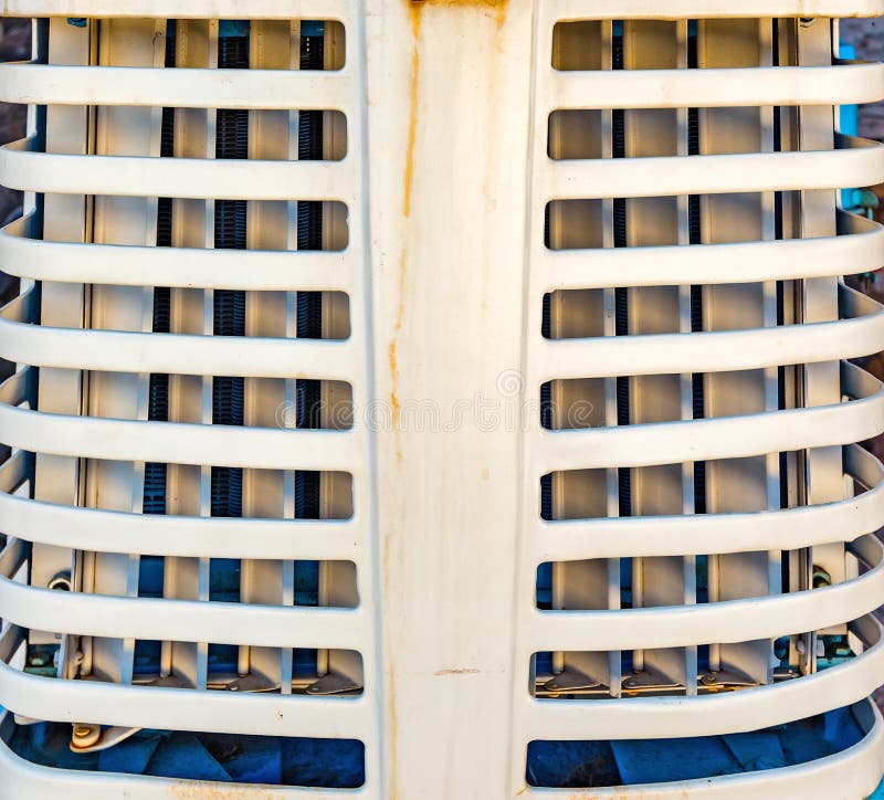 Lattice, Grille Radiator of an Old Tractor Stock Image - Image of ...