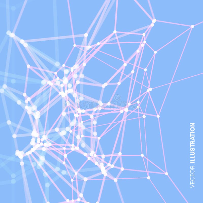 Lattice Structure. Science or Technology Background. Graphic Design. 3d ...