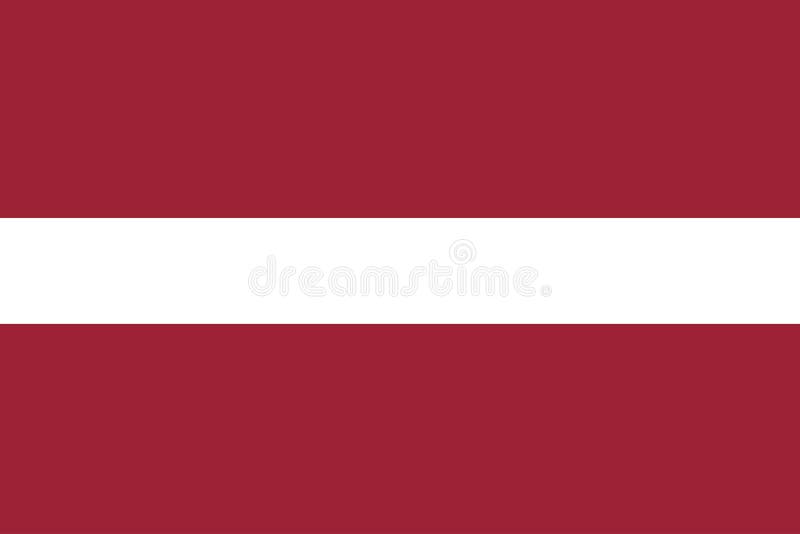 Latvia Flag Isolated in Official Colors and Proportion Correctly Vector ...
