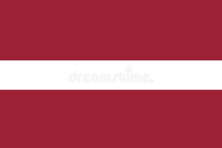 Latvia Flag Isolated in Official Colors and Proportion Correctly Vector ...