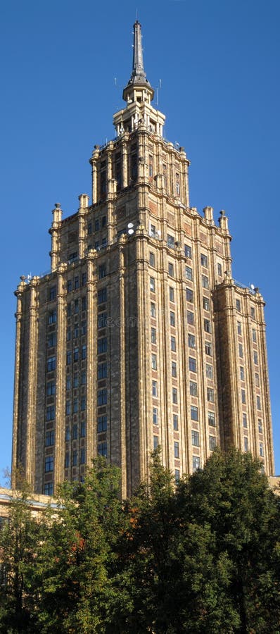 Latvian Academy of Sciences, Riga, Latvia Stock Image - Image of ...