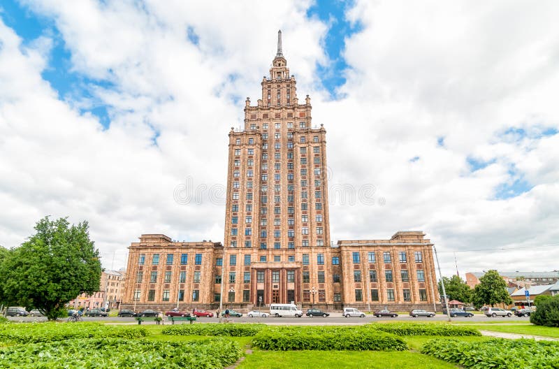 Riga Academy Sciences Stalin Skyscraper Photos - Free & Royalty-Free ...