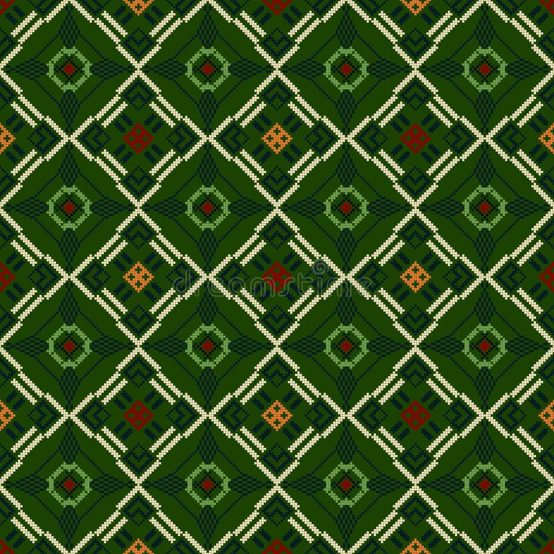 Latvian Embroidery Vector Seamless Pattern 64 Stock Vector ...