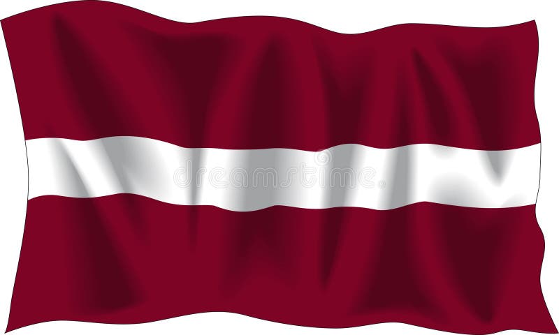 Latvian flag stock vector. Illustration of european, symbol - 2373767